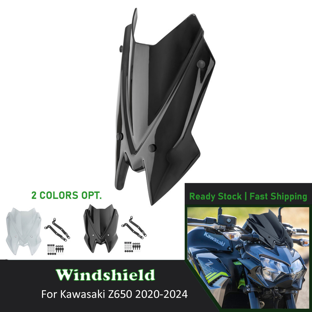 Windscreen Windshield For Kawasaki Z650 Z 650 2020-2024 2022 Motorcycle ...