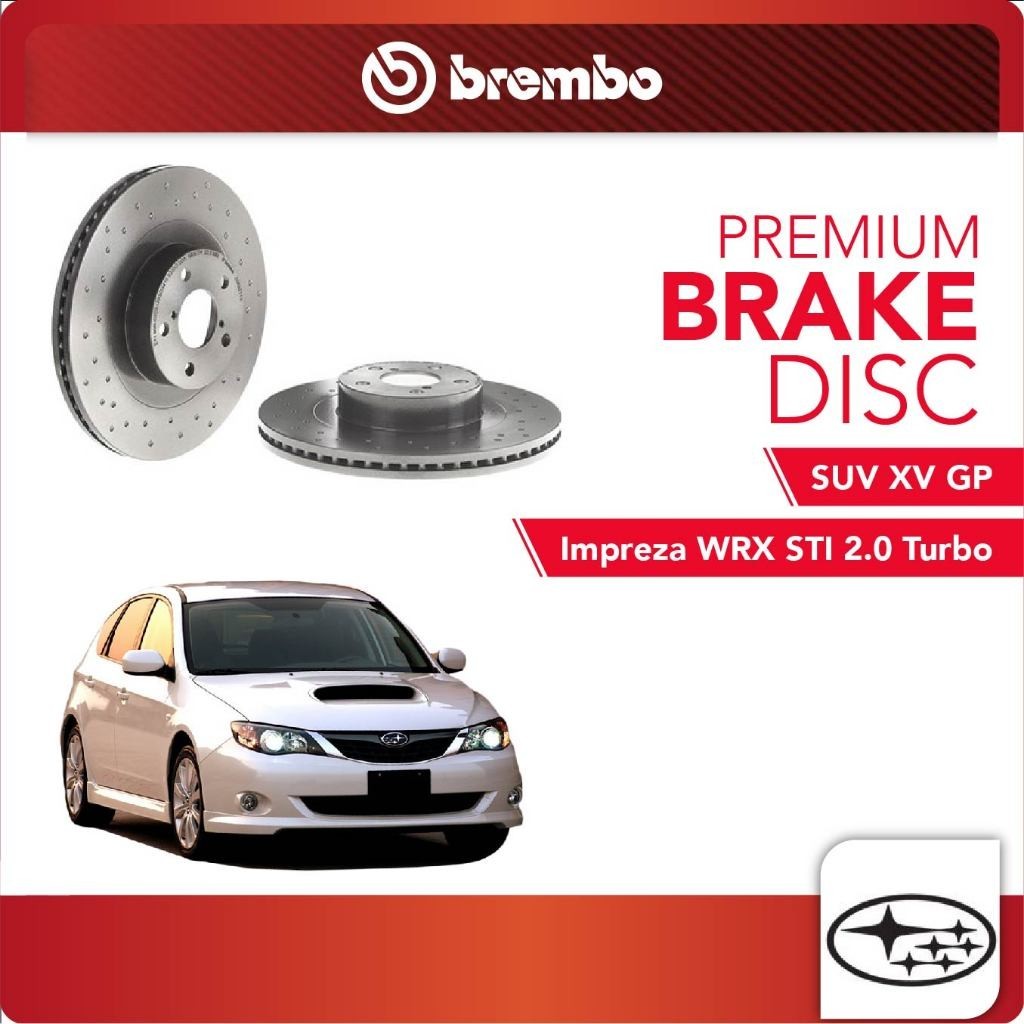 BREMBO Xtra Front Brake Disc (2pcs) For Subaru Impreza WRX STI 2.0'08 ...