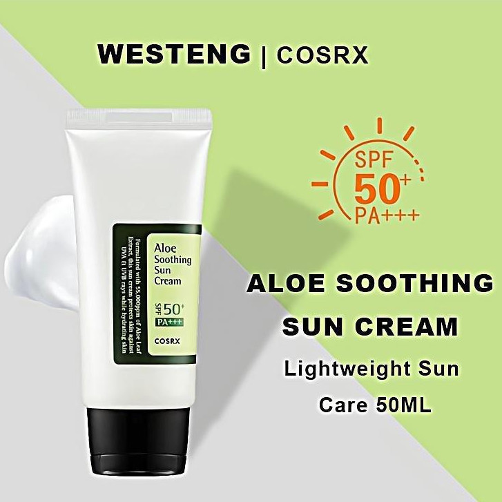 Cosrx Sunscreen 50ml-COSRX Aloe Soothing Sun Cream SPF 50+ PA+++ Skin ...