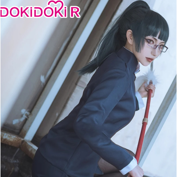 Anime Jujutsu Kaisen Maki Zenin Jacket Skirt Uniform Halloween Cosplay Costume Shopee Malaysia