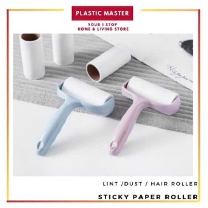 Lint Dust Remover Sticky Roller Sticky Dust Paper Tear able Adhesive ...