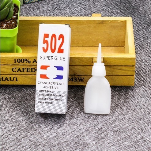502 Super Glue (3 SECOND GLUE) Super Fast Dry Cair Waterly Type Glue ...