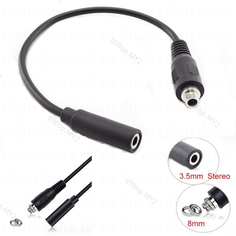 Headphone 3.5mm Aux Stereo female to Female Screw Cable Extension ...