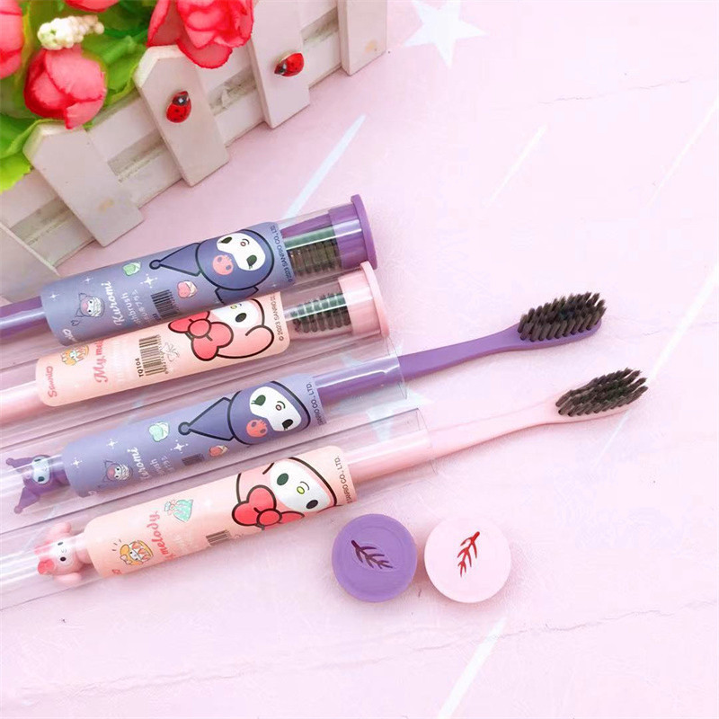 Sanrio Kuromi Cinnamoroll Hello Kitty Soft Hair Toothbrush Toothbrush ...