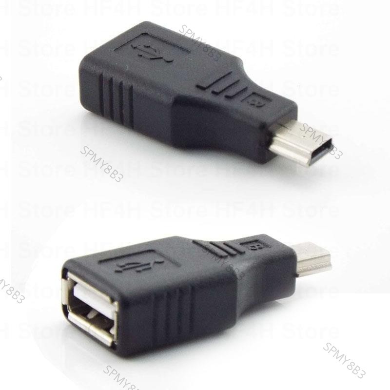 USB 2.0 A To Mini B 5-Pin Female Male Adapter plug connector Mini Type ...