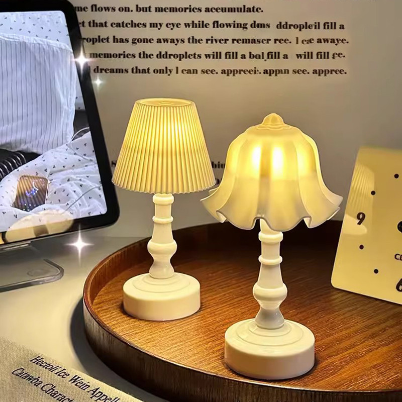 Retro Minimalist Design Night Light Solid Warm Light Color Lights ...