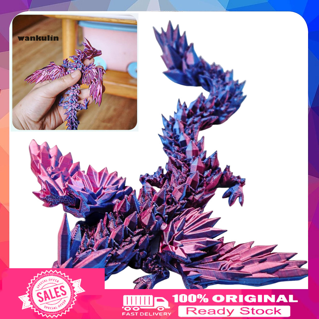 Winged Dragon Model Movable Joints Dragon Model Articulated Winged ...