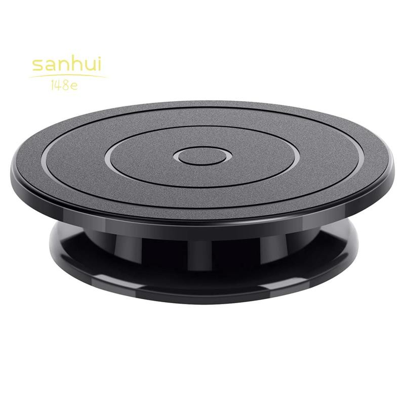 11 Inch Rotate Turntable Sculpting Wheel Revolving Cake Turntable Black ...