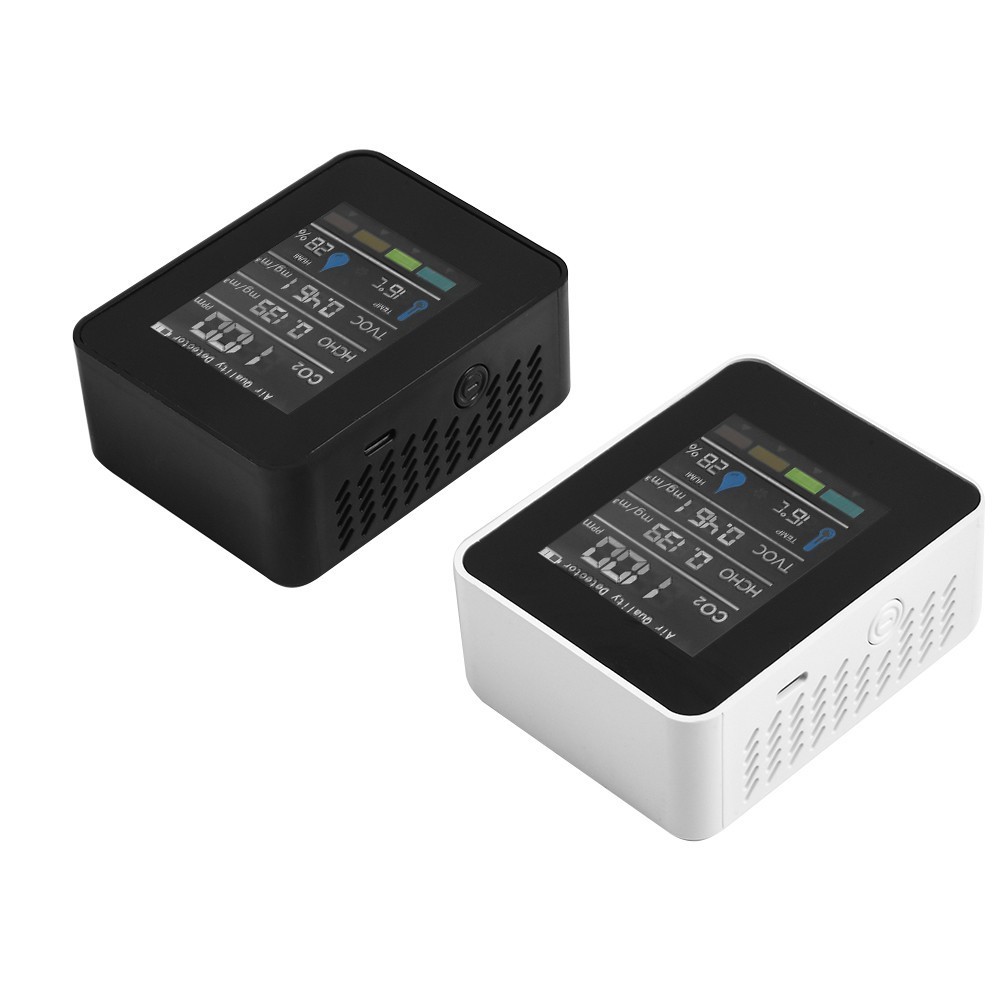 EVER| 5 In1 Indoor Air Quality Monitor HCHO TVOC AFor For Meter ...