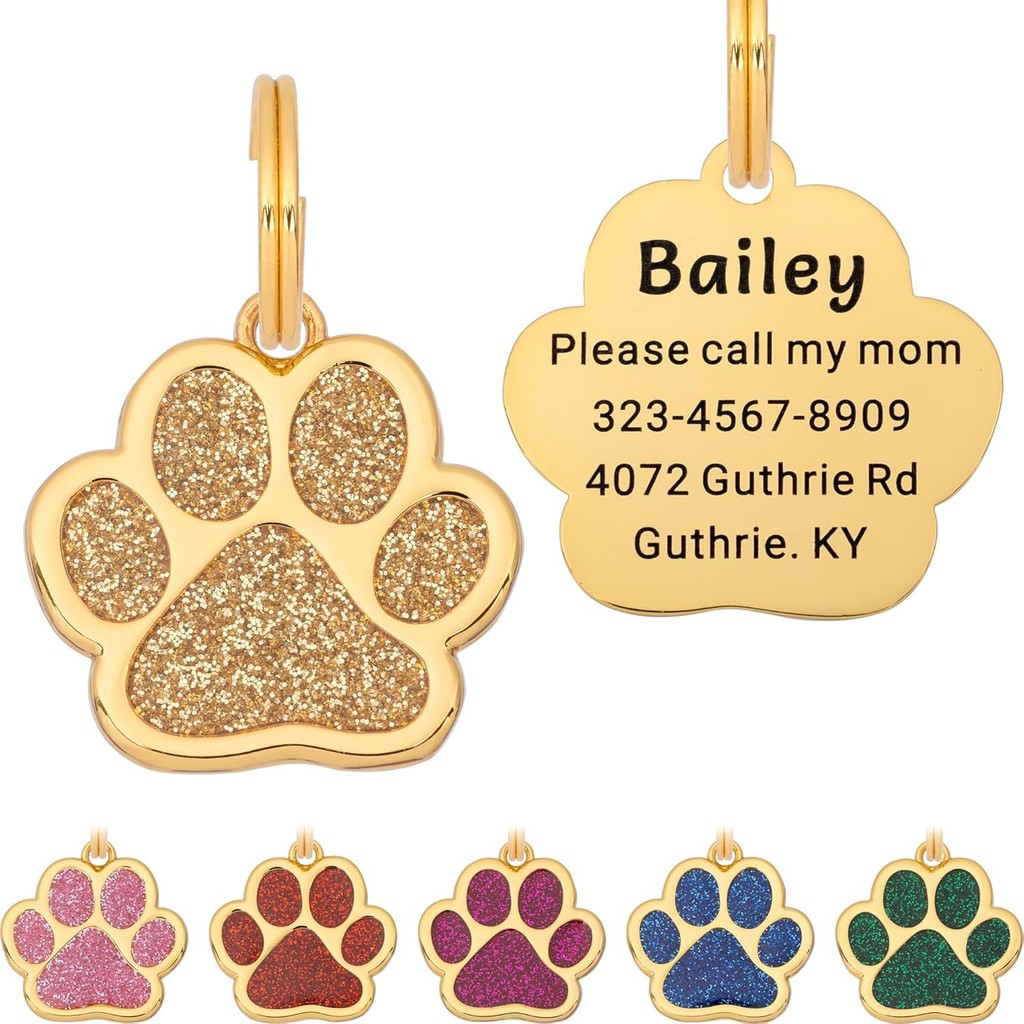 Dog Tag Personalized Custom Engraving Up to 5 Lines of Content for Your ...