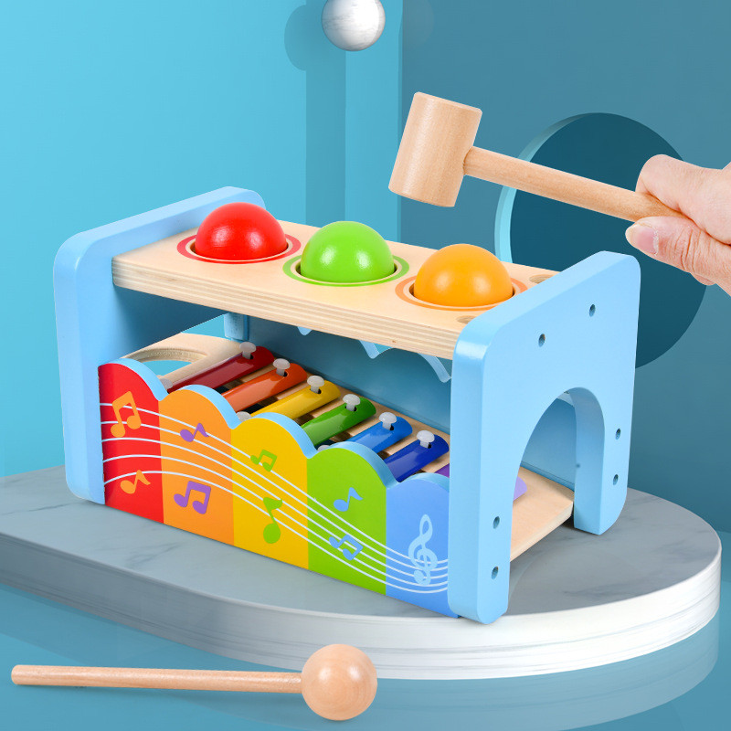 Two-in-one Multi-Function Knocking Table Children's Educational Early ...