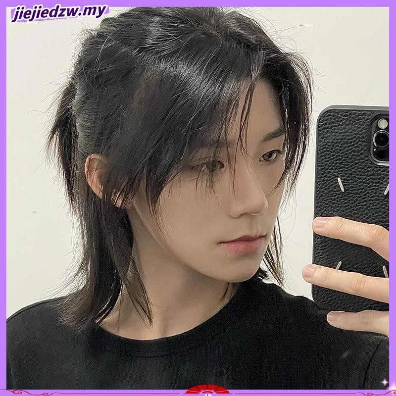 men HOTSELLING topi rambut palsu lelaki rambut palsu lelaki 2024 wig ...
