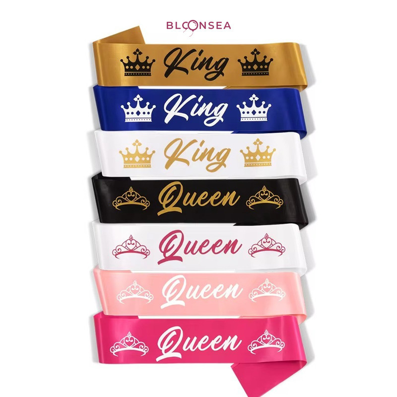 Sash King / Queen Of The Night Sashes Attire Ceremony Royalty Best ...