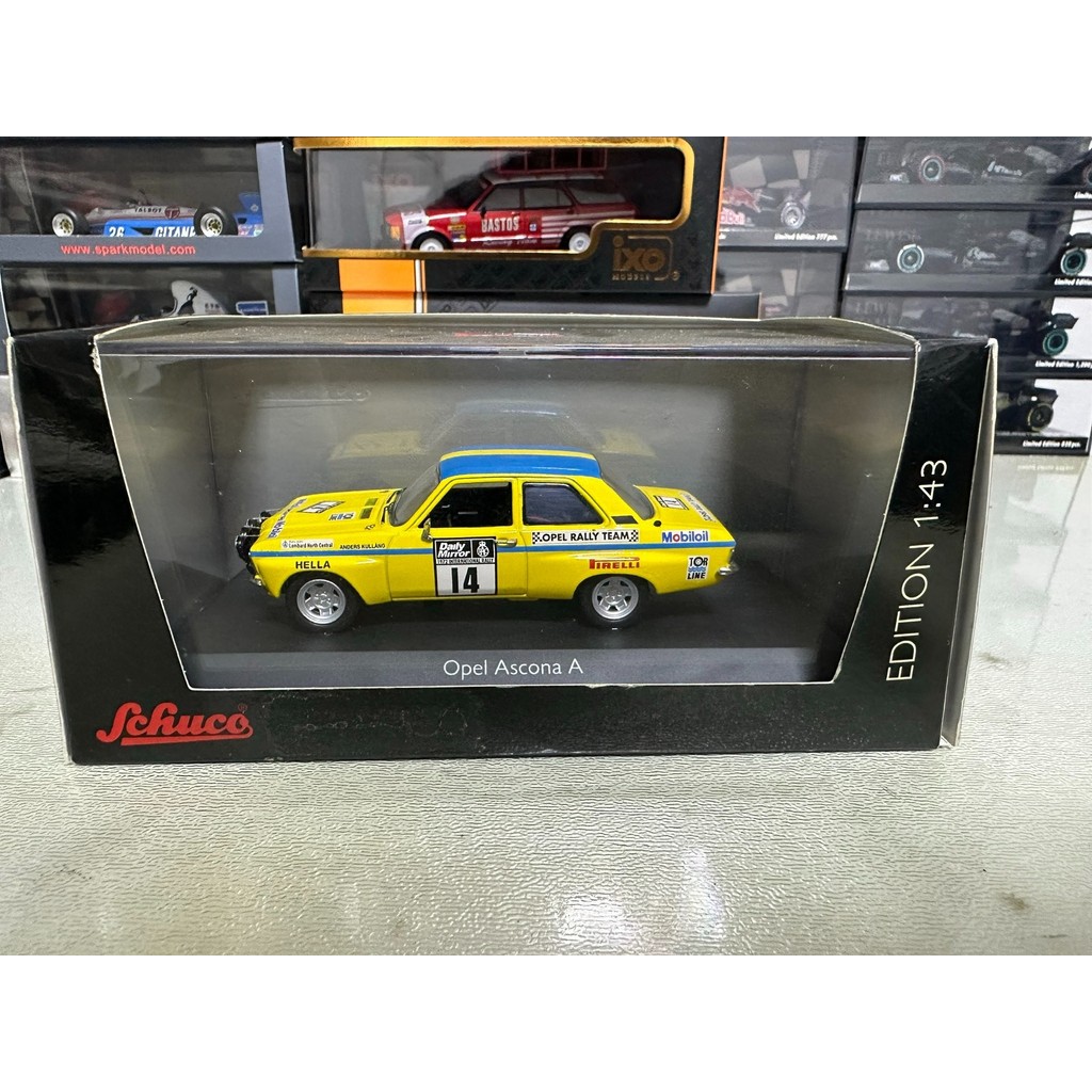 Schuco Schuco 1/43 Opel Ascona A RAC Rally 1972 Rally Car Model ...