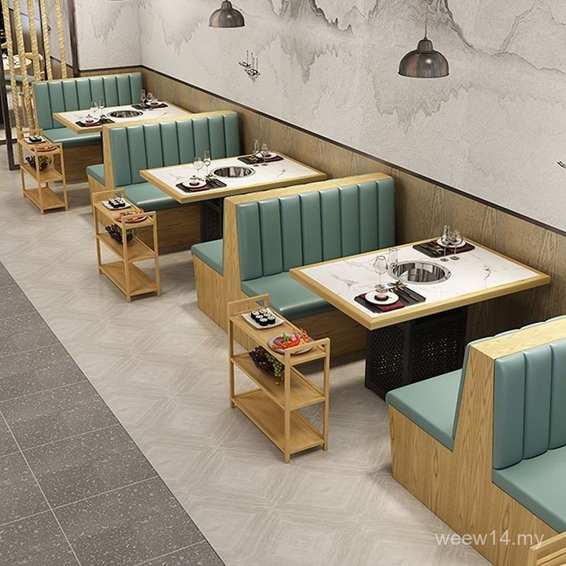 Marble Hot Pot Table Induction Cooker Integrated Commercial Barbecue ...