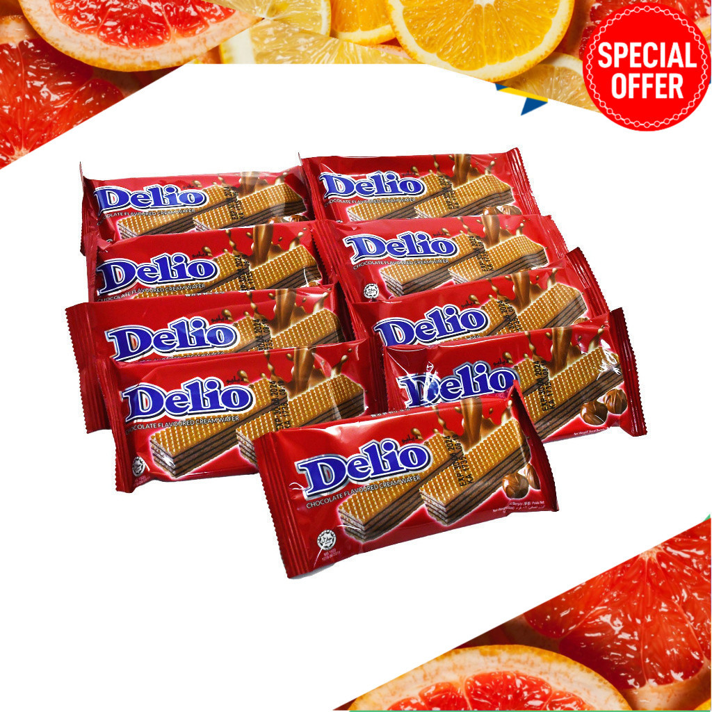 (9pcs) Biskut Wafer, Snek Wafer, Snek Coklat, Snak Coklat, Delio ...