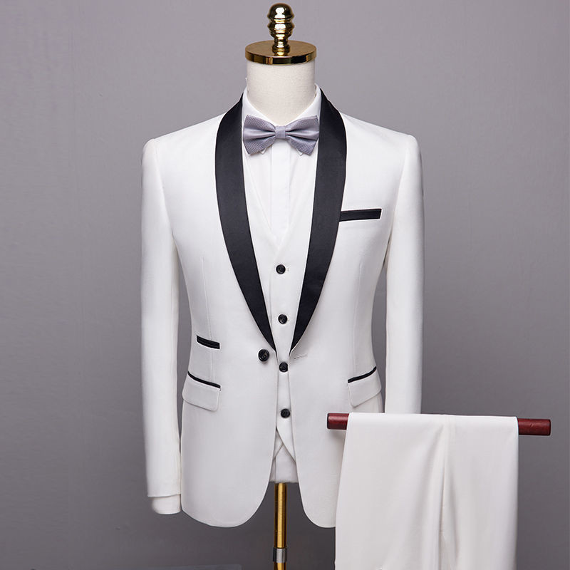 [Factory Ready Stock] Annual Meeting Suit Men Suit Men Groomsmen High ...