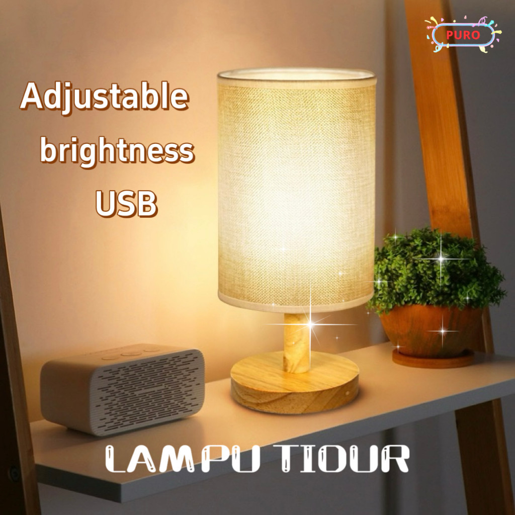 Three Color LED Table Bed Lamp Desk Lamp Bedside Lamp Aesthetic Bed ...