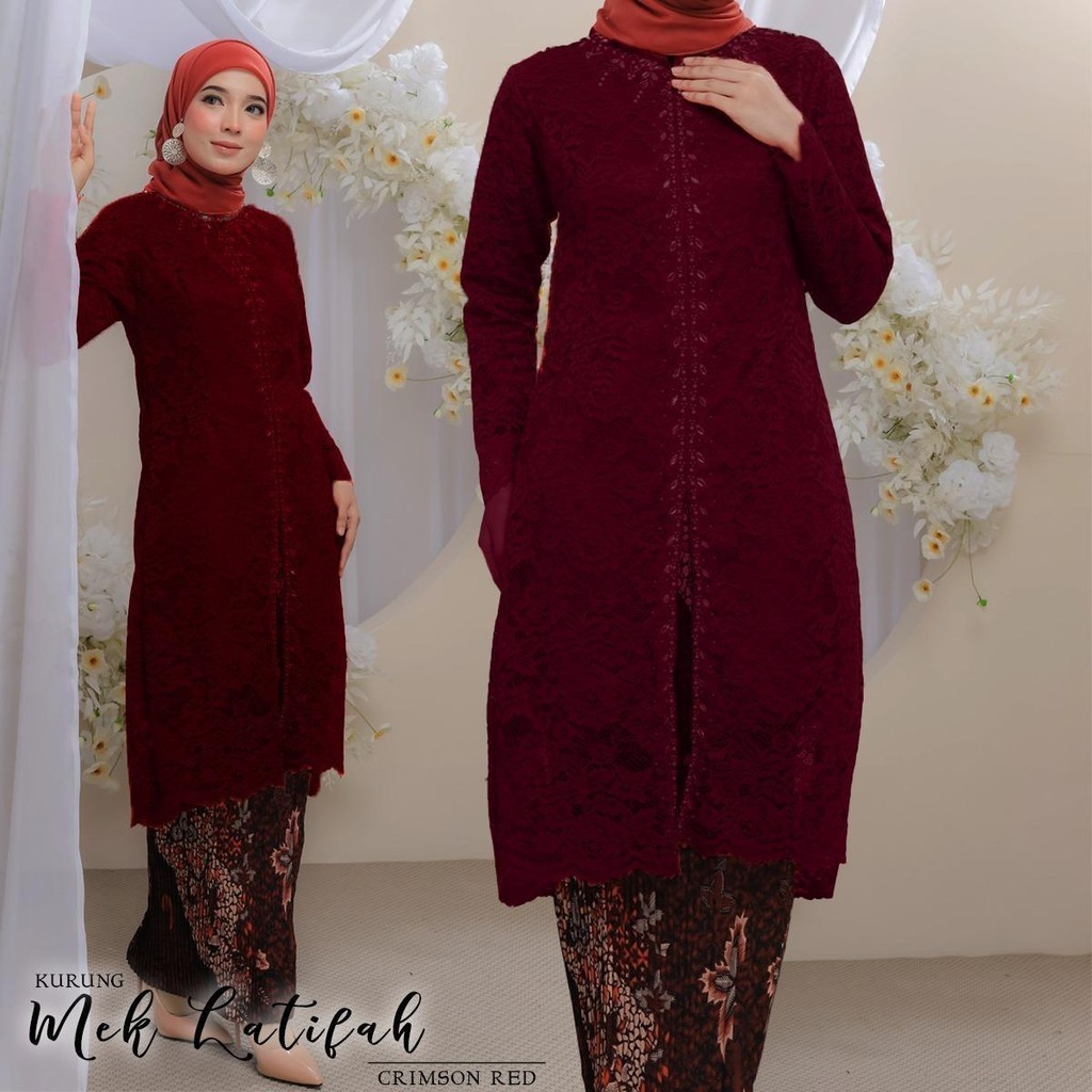 TUNIKMY | KURUNG MEK LATIFAH EXCLUSIVE LACE LABUCI BAJU RAYA VIRAL 2024 ...