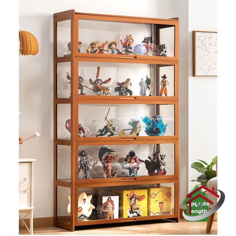 Figure Display Cabinet L100/110cm Transparent Handmade Display Rack ...