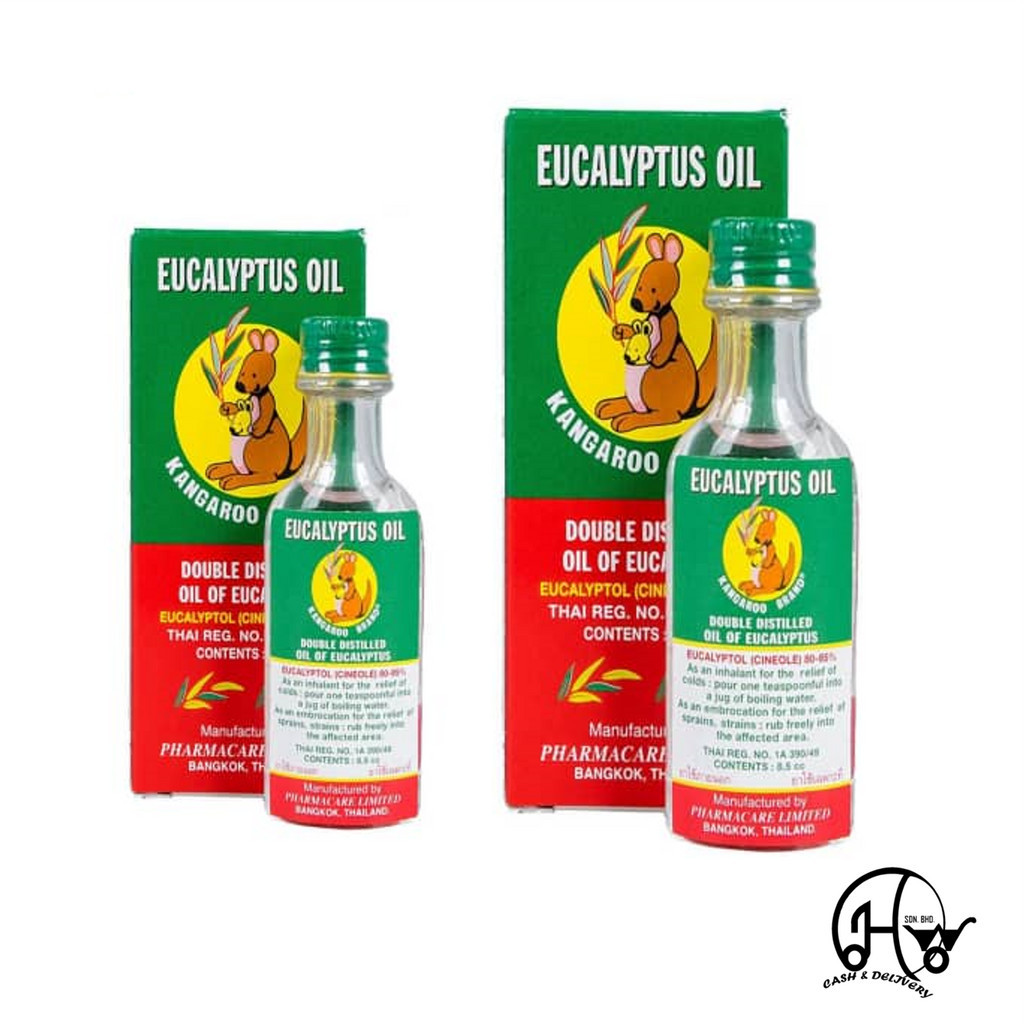 Kangaroo Brand Oil of Eucalyptus 28ml/56ml 袋鼠牌白树油 | Shopee Malaysia