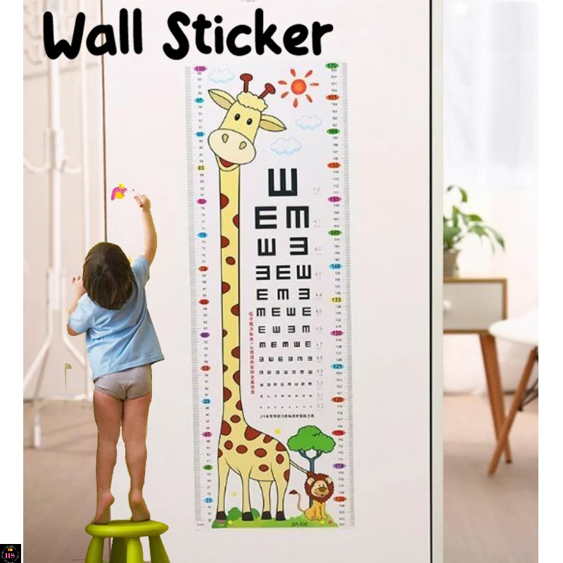Children Height Measurement Wall Sticker Random Designs Cartoon Kids ...