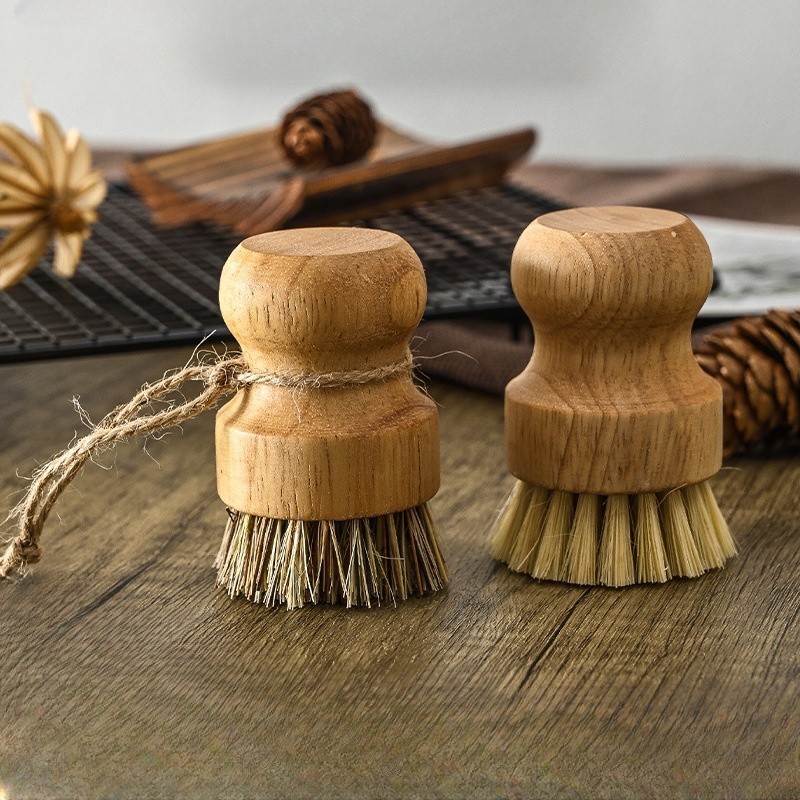 Japanese-style Pot Washing Handy Tools Dishwashing Brush Pot Short ...
