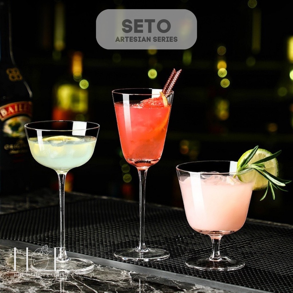 [HOF] Seto Artificial Glass Cup | Cocktail Mocktail Glass Martini Cafe ...