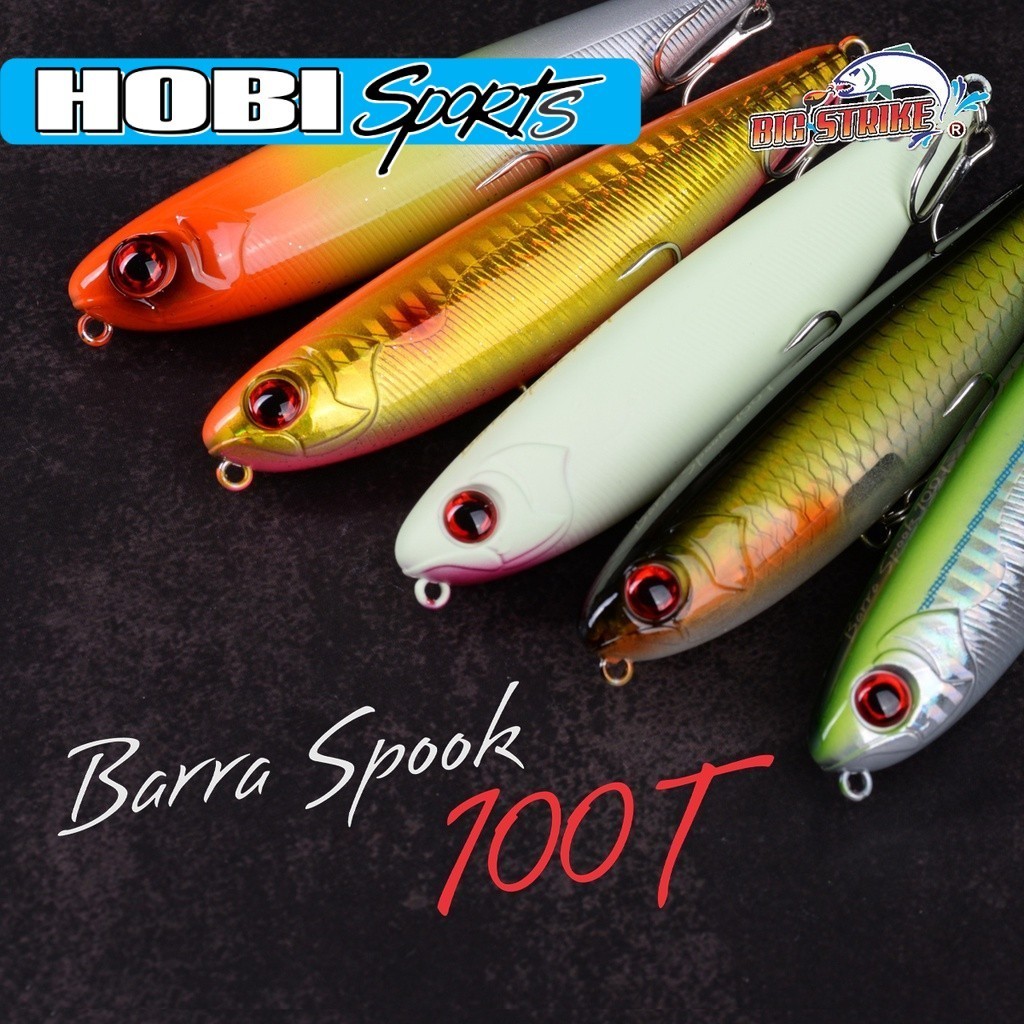 LURE ((𝐇𝐎𝐓 )BIG STRIKE BARRA SPOOK 100T(( 𝐒𝐈𝐀𝐊𝐀𝐏 )) 𝓛𝓤𝓡𝓔 TOP WATER ...