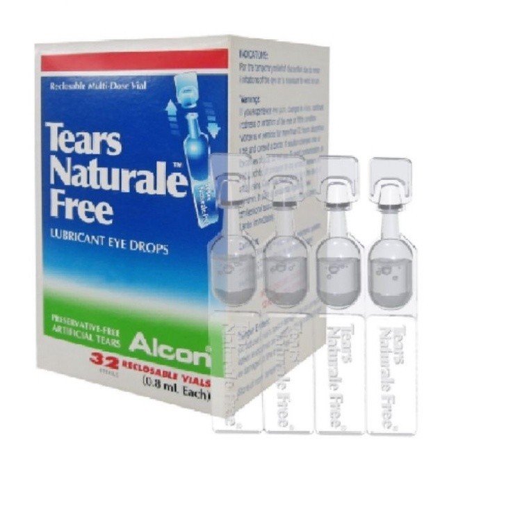 Alcon Tears Naturale Free Lubricant Eye Drops 32 Vials × 0.8ml(Each ...