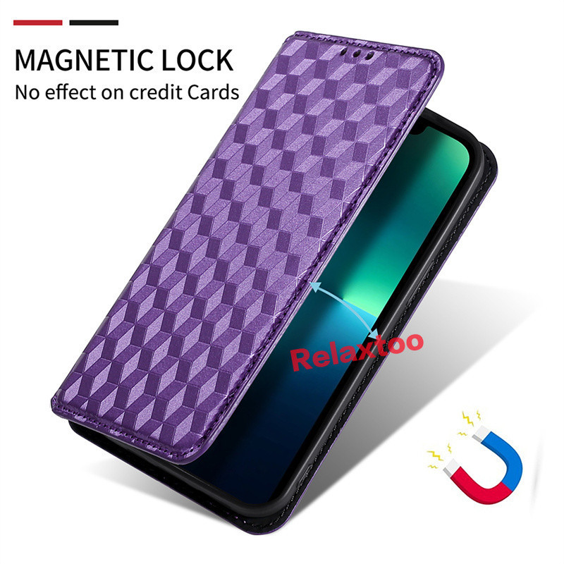 Realme12 X 5G Leather Magnetic Flip Casing For Realme 12 Pro Plus Pro+ ...