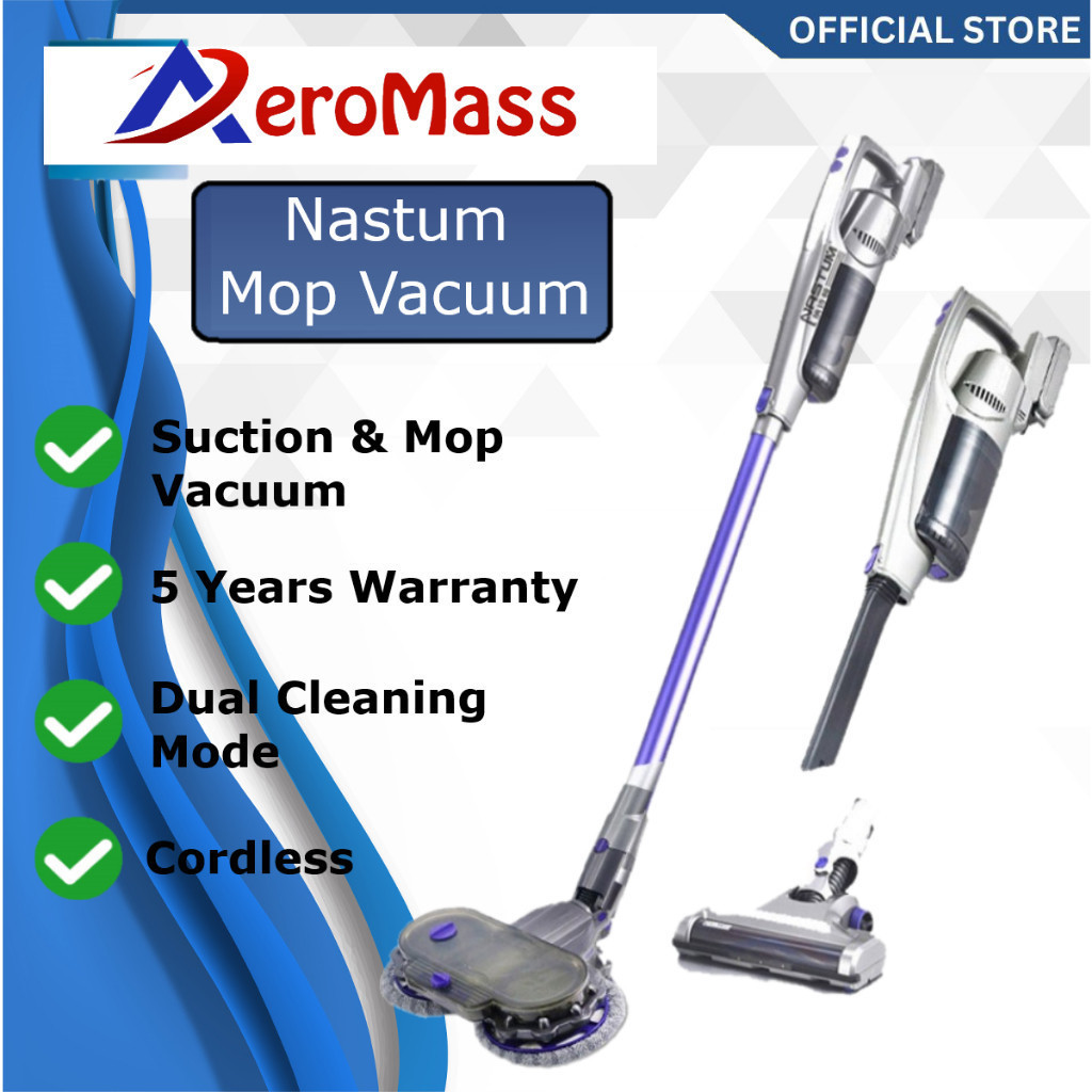 Aeromass Vacuum Cordless Nastum Cordless Vacuum 2 in 1 Mop Vacuum ...