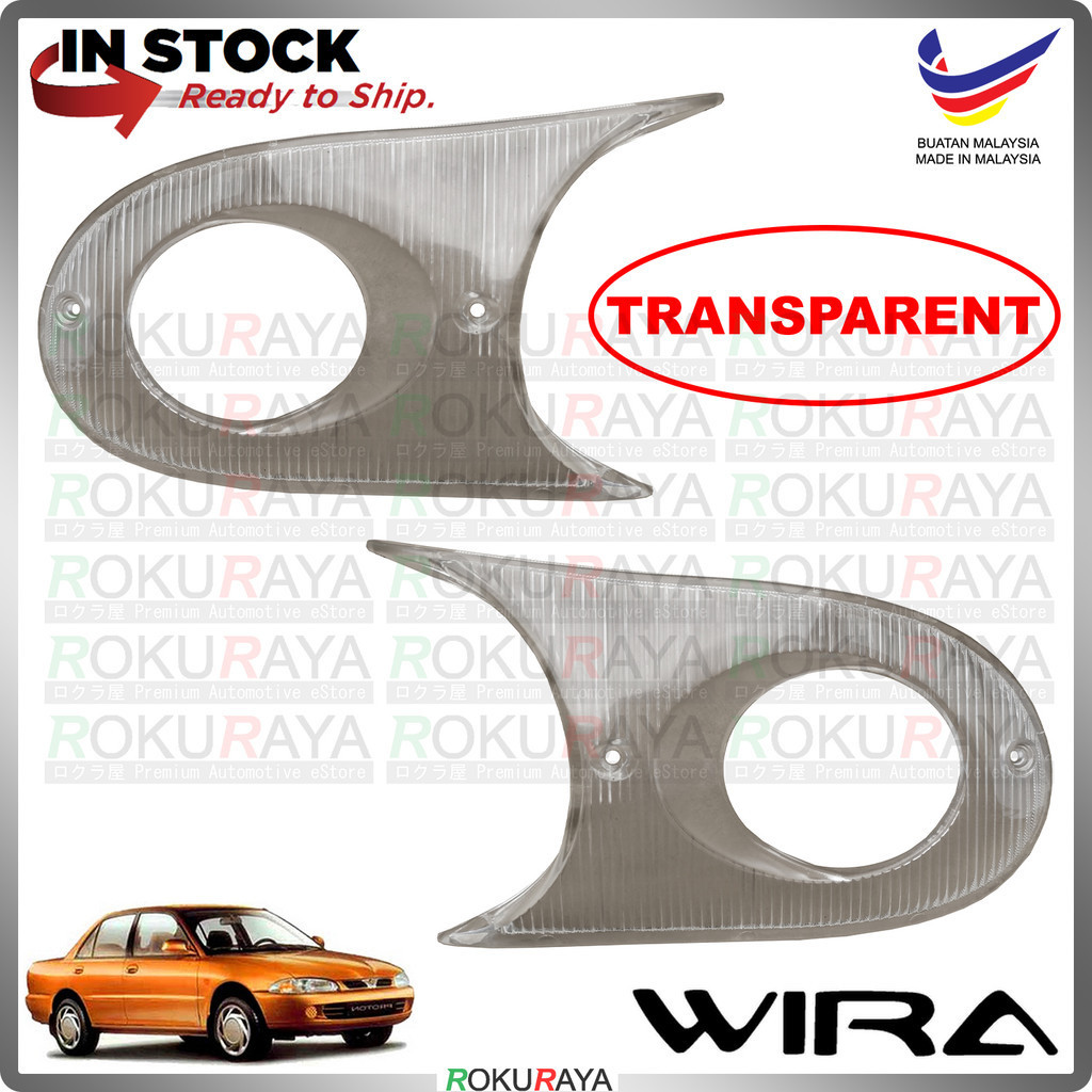 Proton Wira Silver Transparent See Through Jernih Spot Light Spotlight ...