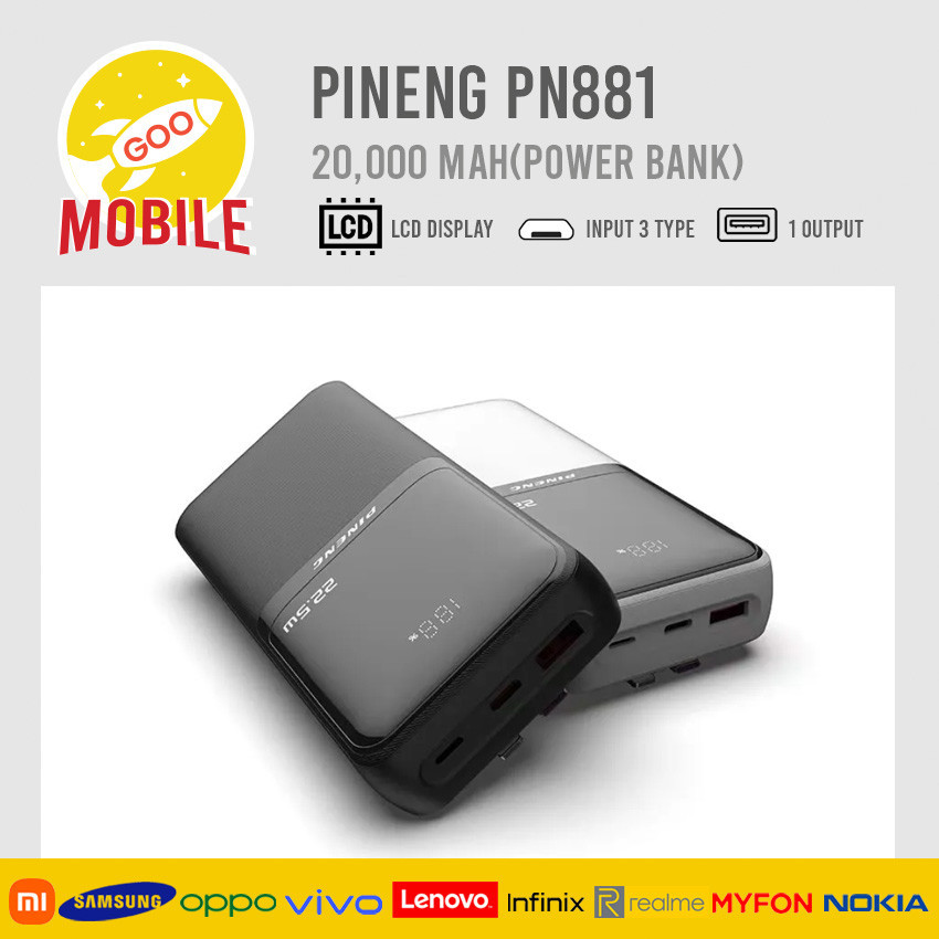 Pineng PN 881 / PN881(20000mah ) PD + QC3.0 with LED Digital Display ...