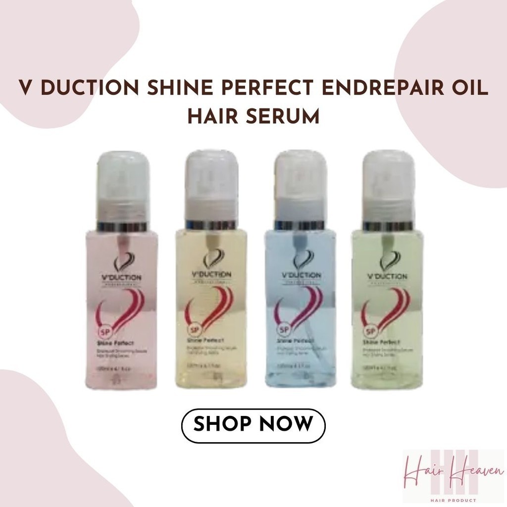 V Duction Shine Perfect EndRepair Oil Hair Serum 120ml (Pink/Yellow/Blue/Green) | Shopee Malaysia