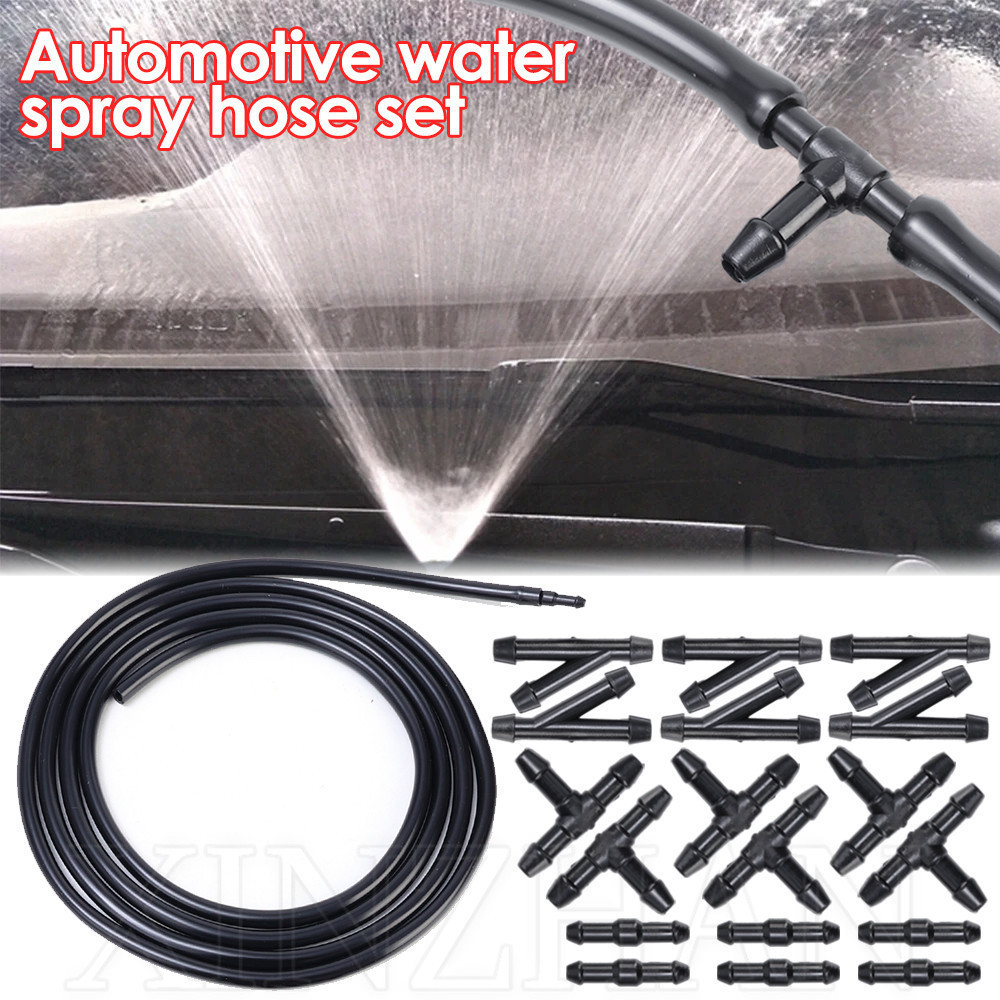 1M Wiper Spray Pipe Nozzle Hose - 10pcs/set Universal Windshield Washer ...