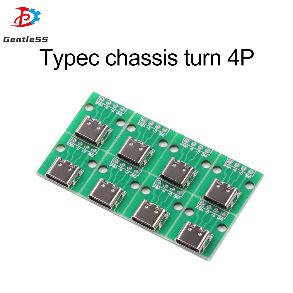 TYPE-C Female Double-Sided Reversible Plug to DIP4 Direct Plug 4P ...