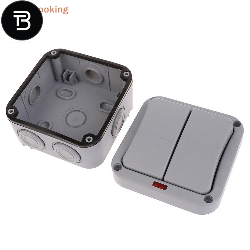 TB [LargeLooking] IP68 Wall Light Switches 1 2 Gang 2Way Outdoor ...