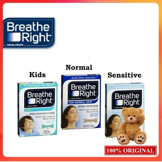 Breath Right & Breathe Well (New Packaging) Nasal Strip Anti Snoring ...