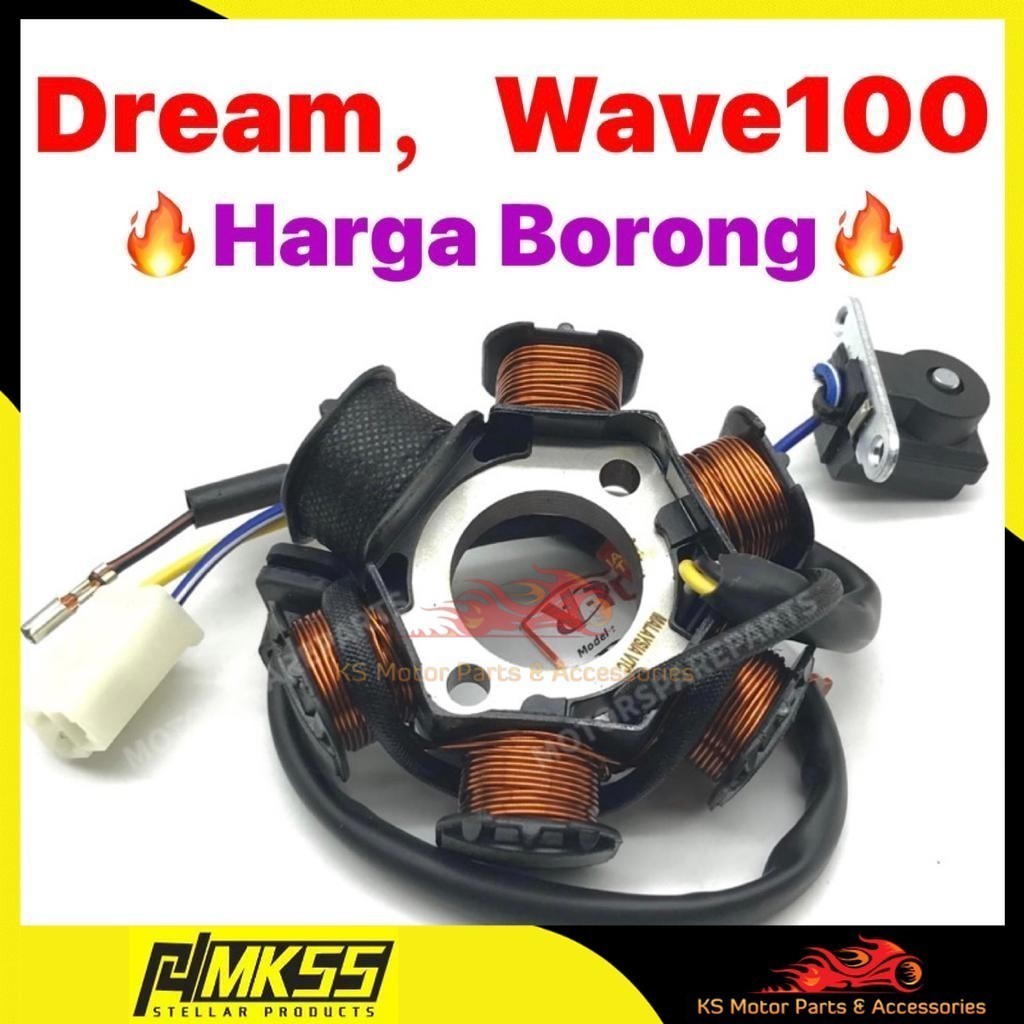 HONDA EX5 DREAM / WAVE 100 - FUEL COIL MAGNET COIL / STARTER COIL (Non ...