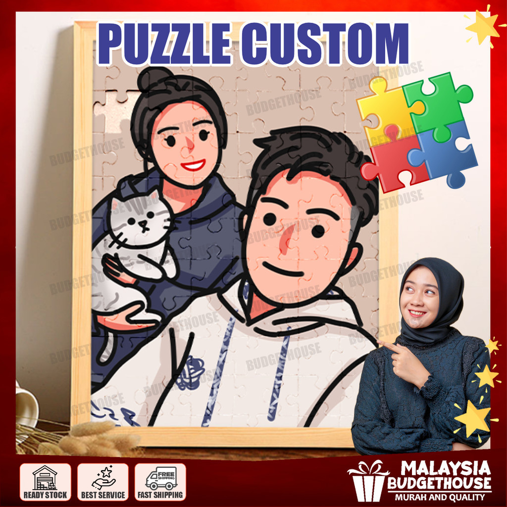 PUZZLE CUSTOM PRINT (cetak puzzle gambar sendiri) A5/A4 | Shopee Malaysia