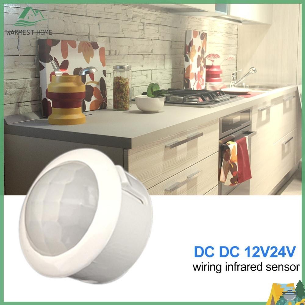 {Warm} LED Strip Bed Closet Cabinet Light DC 12V 24V Wiring Infrared ...