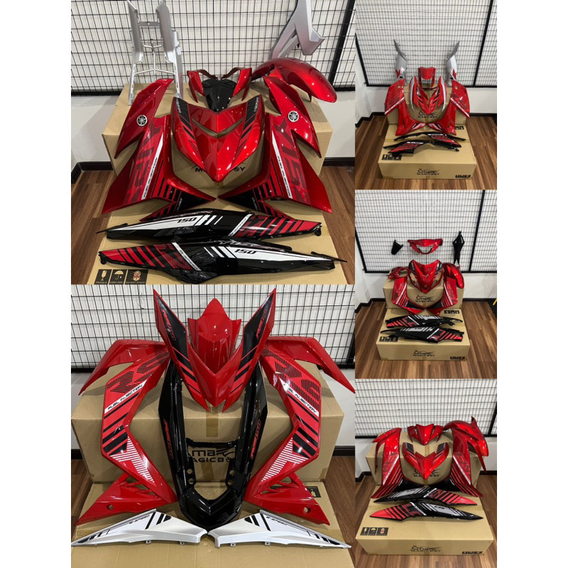 B2R Merah Purba Cover Set Y15ZR V1 V2 V3 LC135 V1 V4 V5 V6 V7 V8 RSX150 ...