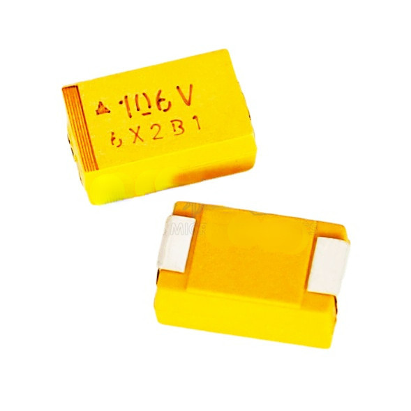 35v10uf D-Type Patch Tantalum Capacitor 106V 7343/2917 10% Yellow Polar ...