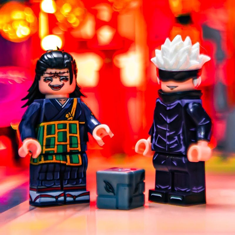 Spell Fighting Anime Summer Oil Seal Seal Gojo Go Character Minifigure ...