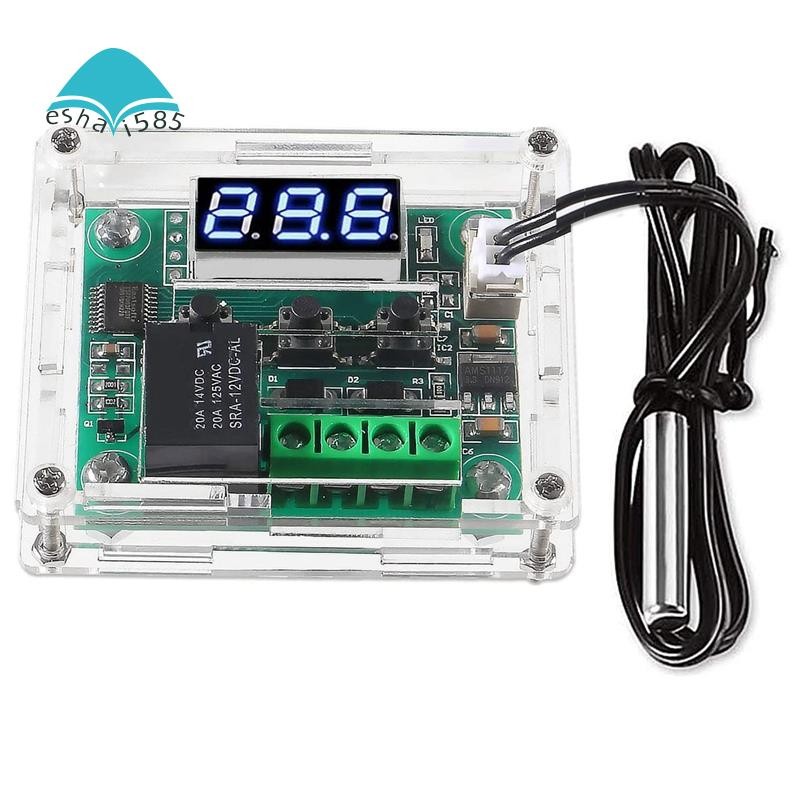 W1209 DC 12V Digital Temperature Controller Board -50-110°C Electronic Temperature Temp Control ...