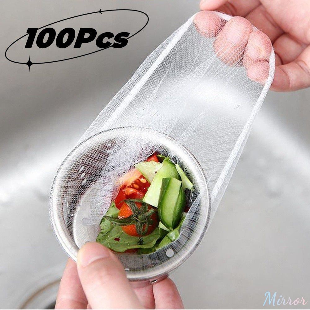 30/100 Pcs Disposable Kitchen Sink Filter Mesh Sewer Garbage Filter ...