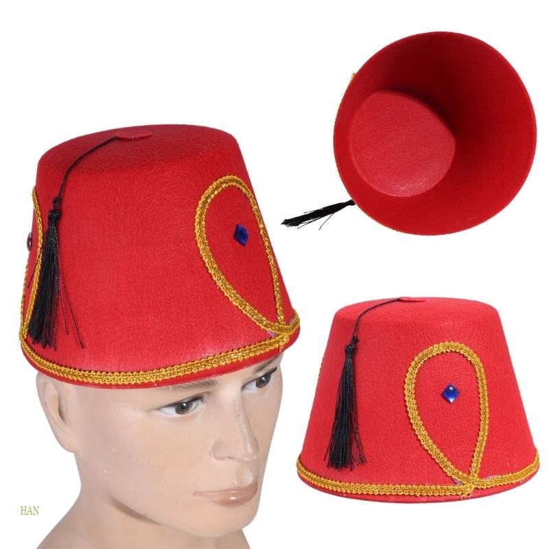 HAN Fez Hat Moroccan Hat Modern Turkish Headpiece for Cultural ...