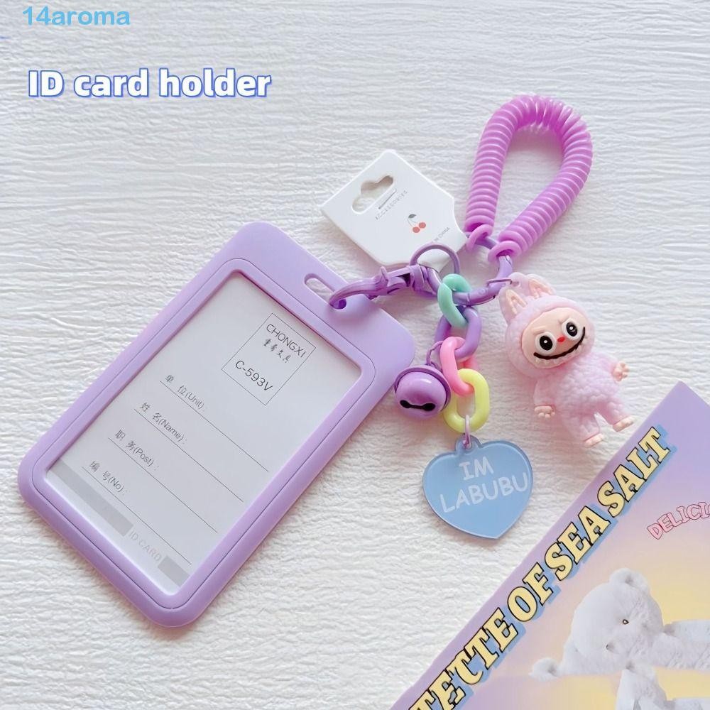 AROMA Labubu ID Card Holdler, Plastic Solid Business Credit Card Case ...