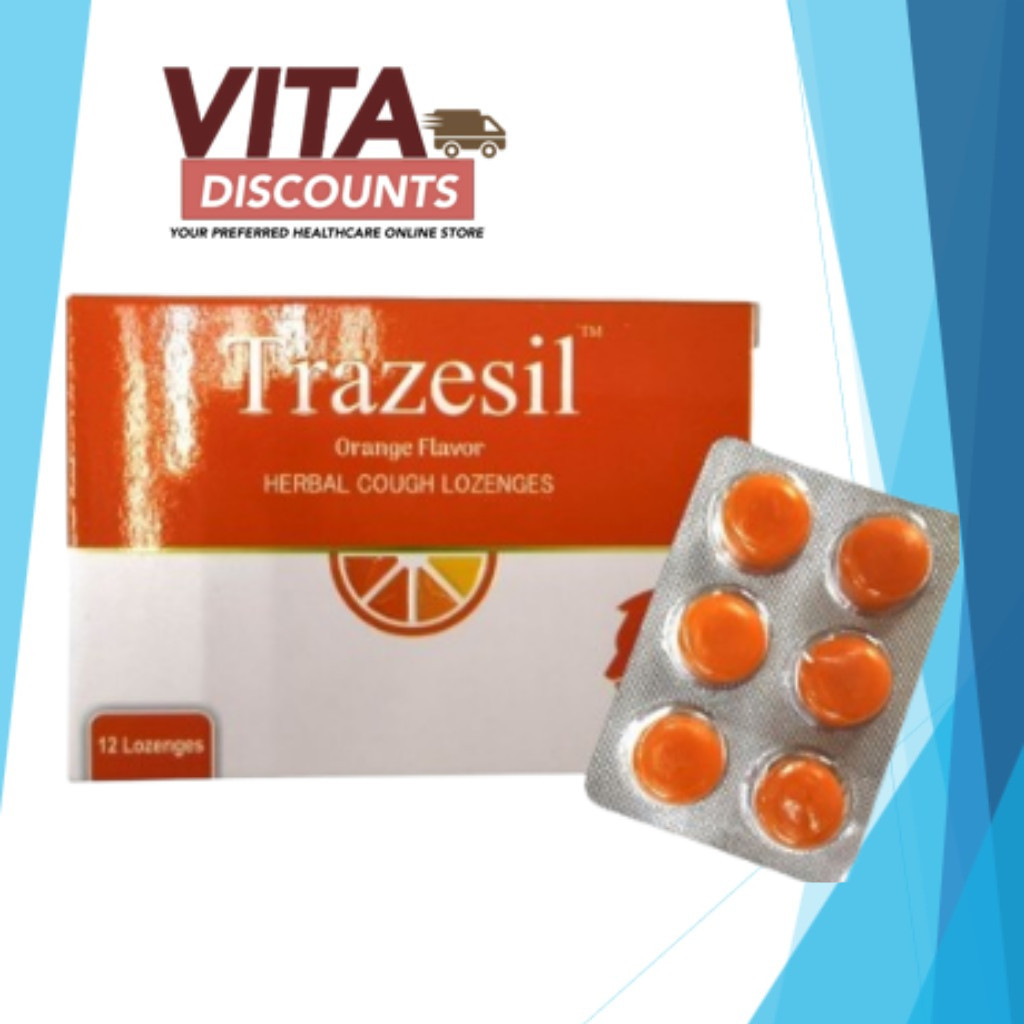 TRAZESIL LOZENGES ORANGE 12S EXP11/2026 | Shopee Malaysia